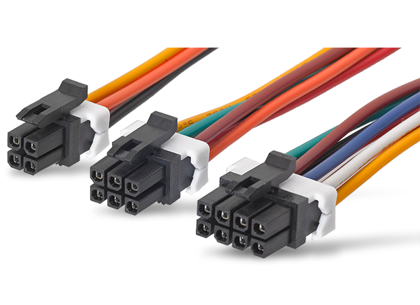Micro-Fit Dual-Row TPA Cable Assemblies - Molex | Mouser
