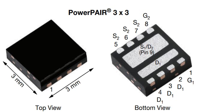SiZ340BDT Dual N-Channel 30V MOSFET - Vishay / Siliconix | Mouser